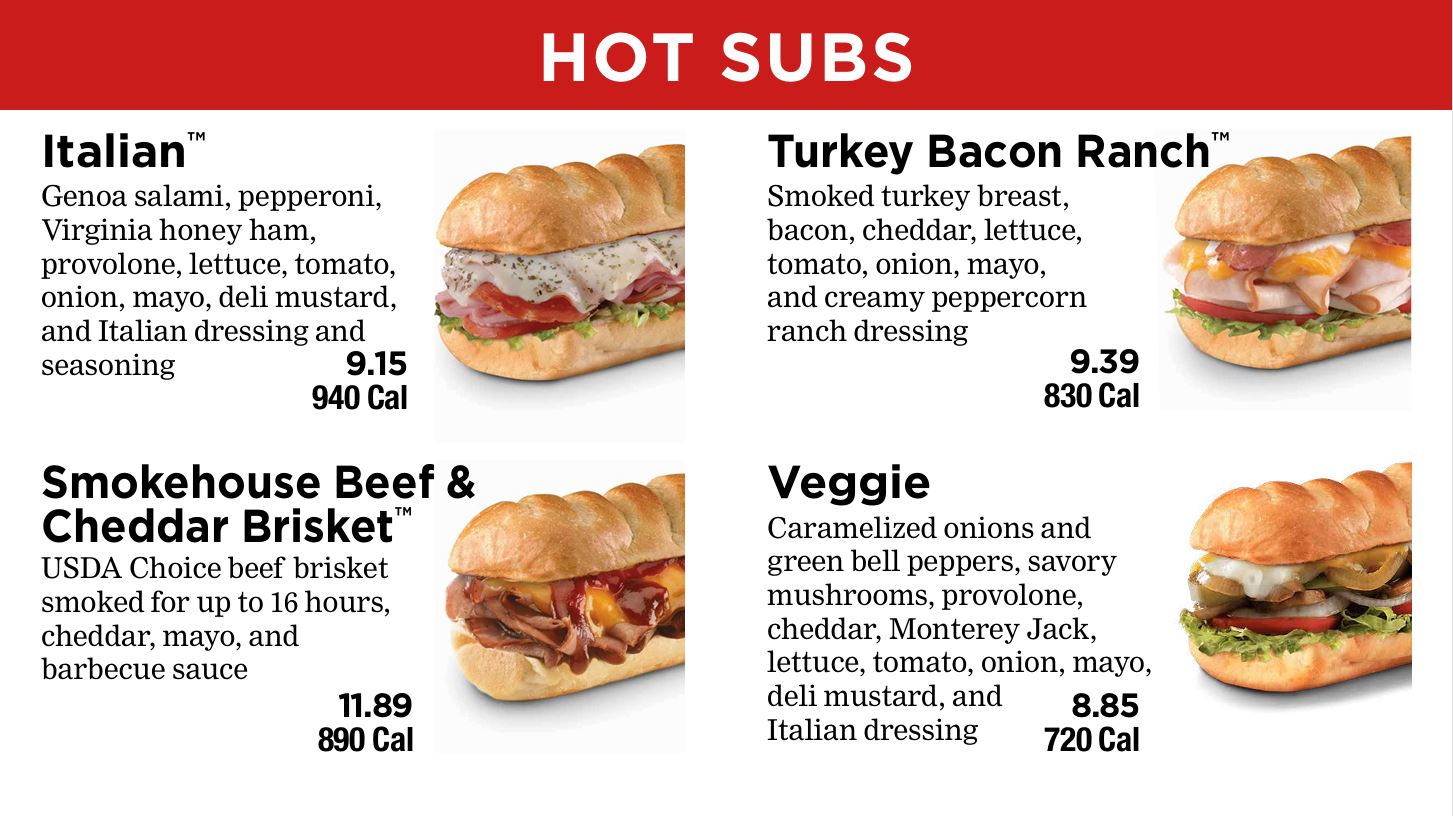 Firehouse Subs Menu With Prices and Pictures 2025