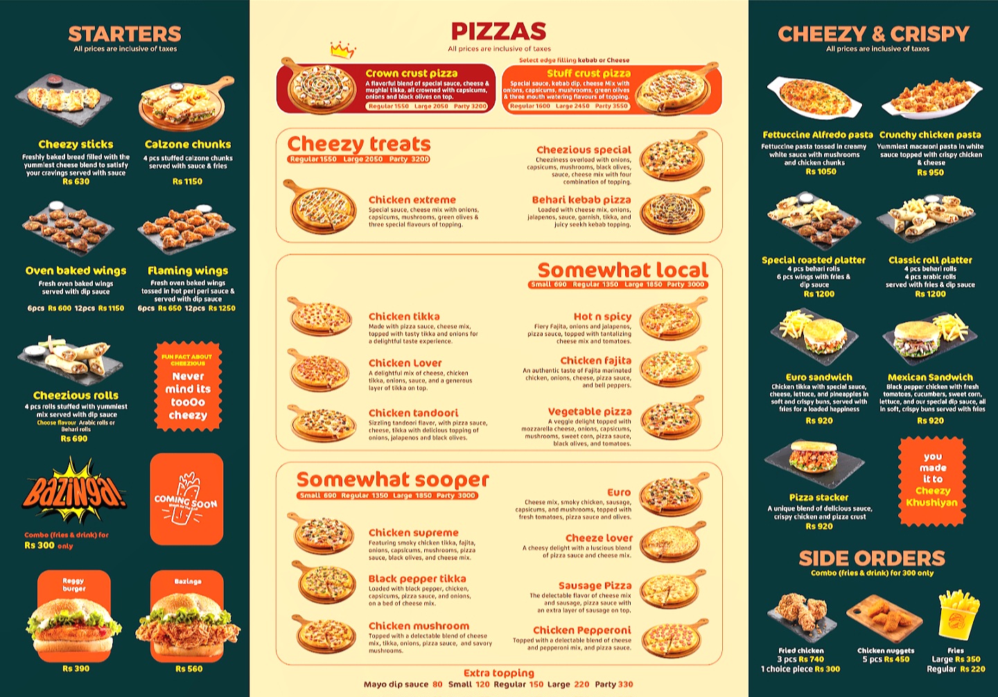 Cheezious Menu Latest List: Find Deals & Locations Near You